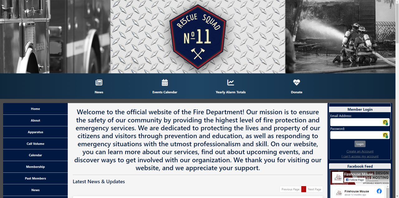 Dependable Websites For Fire Departments EMS, Website Hosting ...